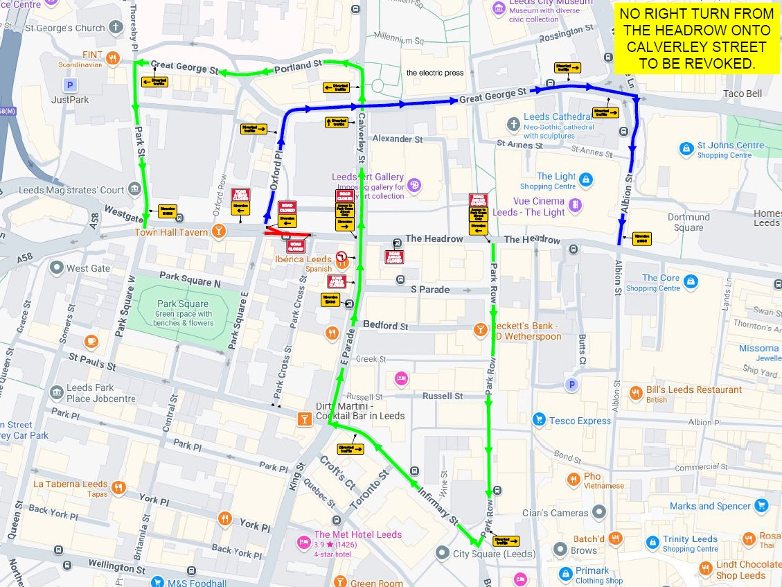Construction Update: The Headrow Works - Leeds Pipes
