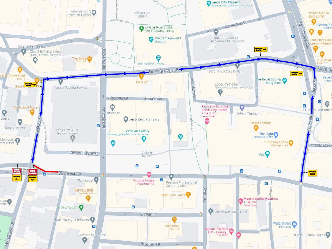 Construction Update: The Headrow Works - Leeds Pipes